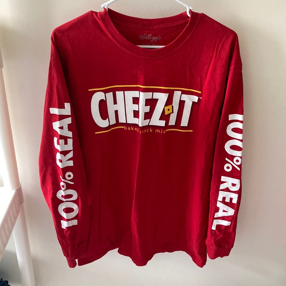 Kellogg’s Cheez It Crackers Red Long Sleeves Logo Adv… - Gem
